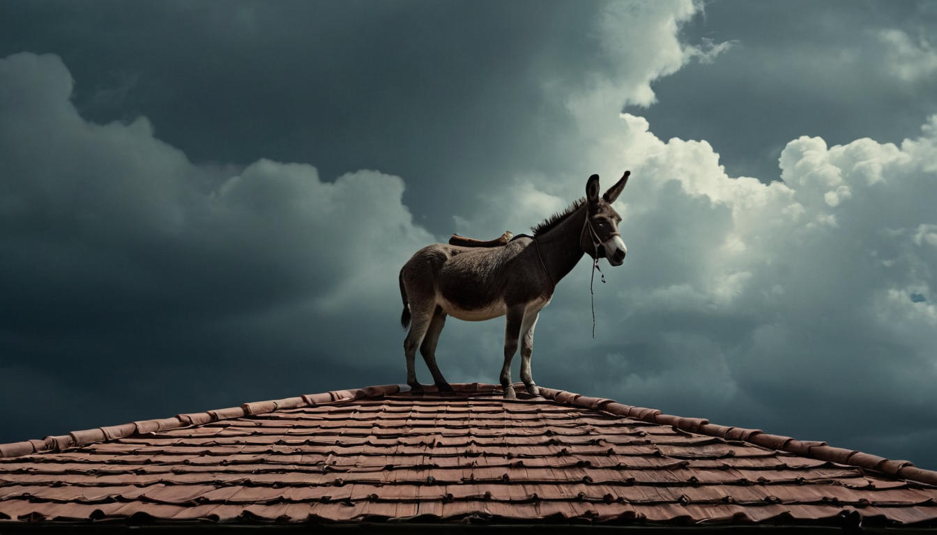 Donkey on the roof | Life – C o m m o n. I n t e r e s t.